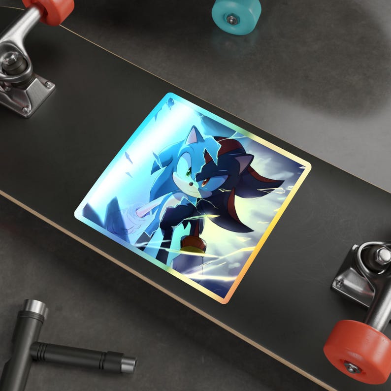 Sonic and Shadow Die-cut Sticker Set for Sonic Fans, Sonic X Shadow ...