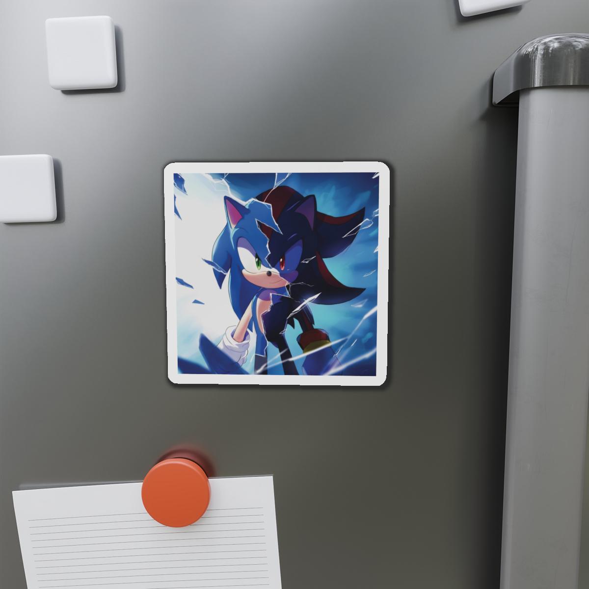 Sonic and Shadow Hedgehog Die-cut Magnets, Sega Frenemies Magnet, Sonic ...