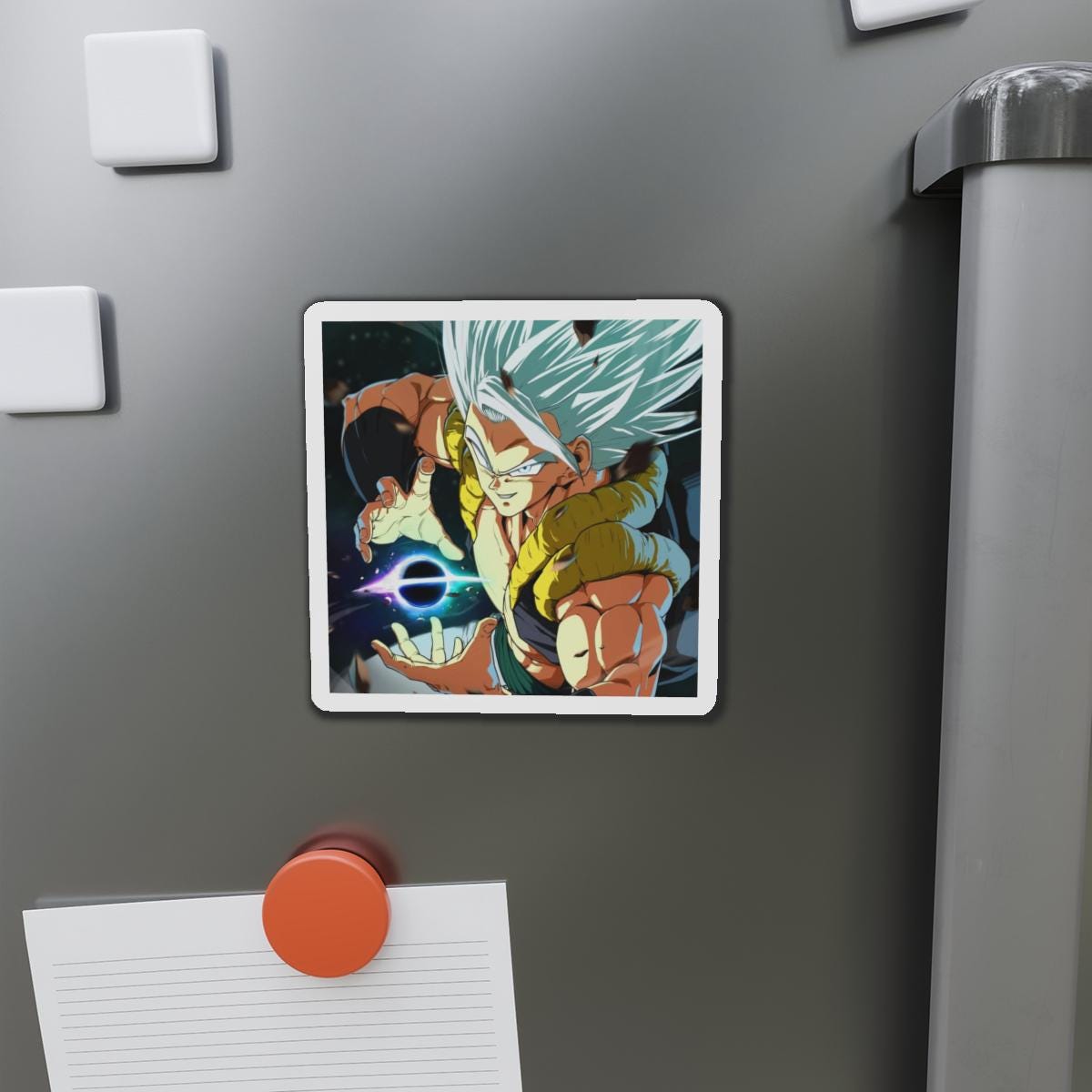 Dragon Ball Z Gogeta Super Saiyan Blue Die-cut Magnet Fusion, Dragon ...