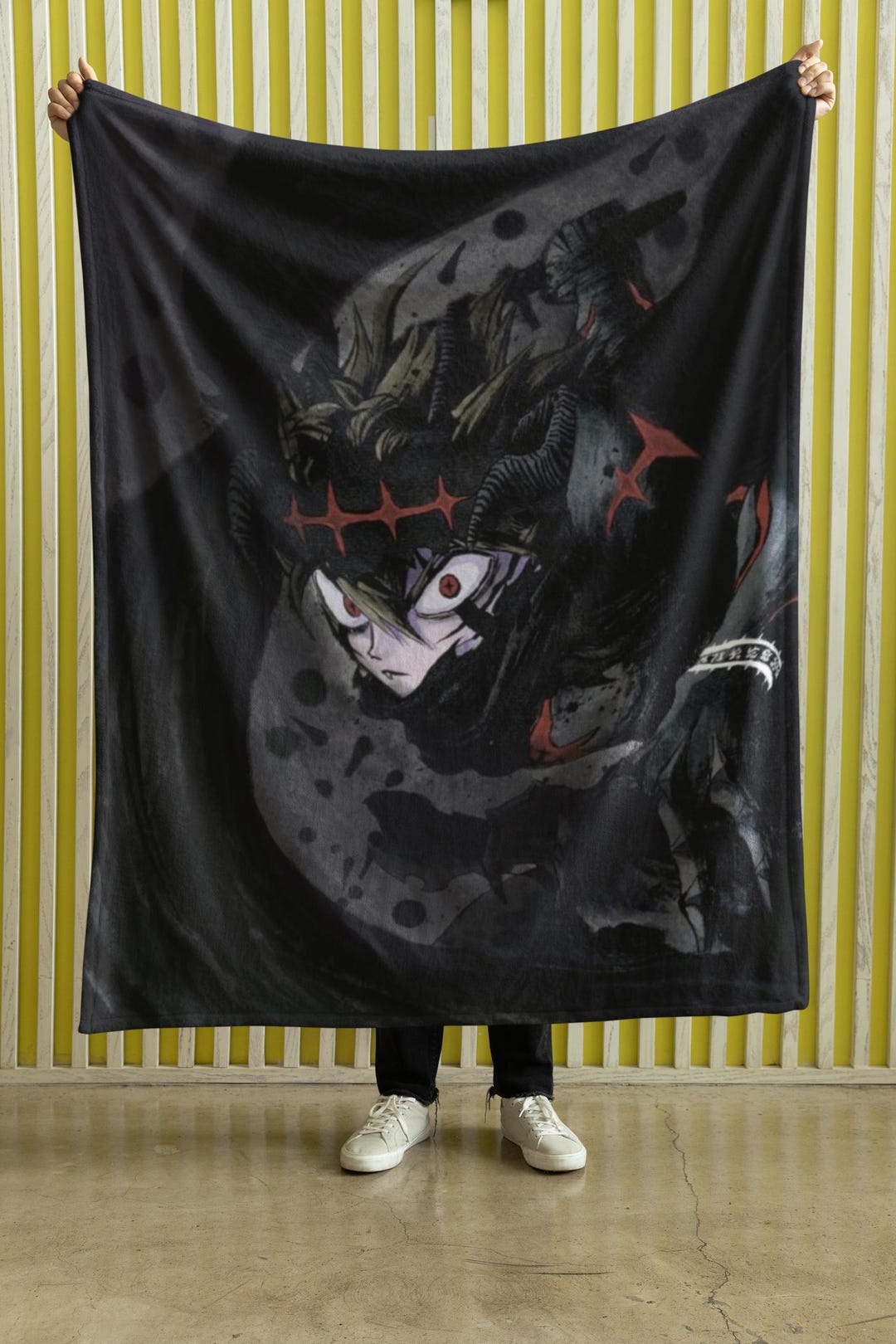Asta Black Clover Anti-magic Devil Union Mode Anime Fans, Two-sided ...