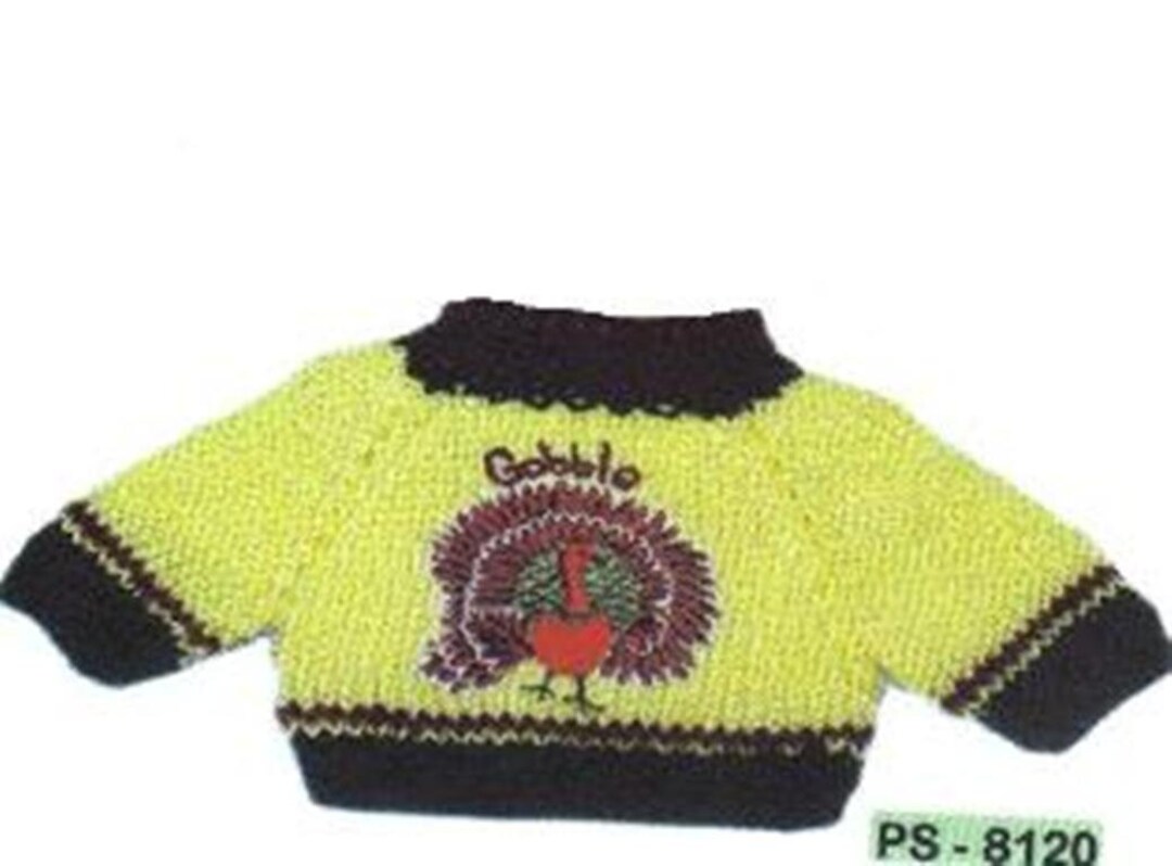 Turkey Gobble Sweater for Teddy Bears - Etsy