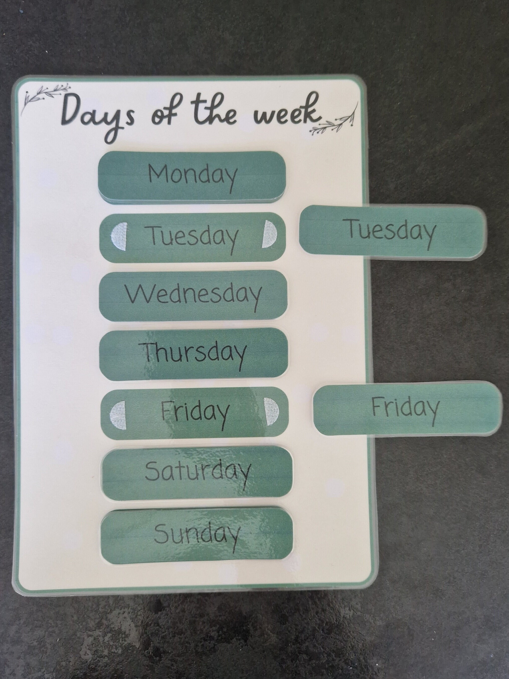 Days of the Week Matching Activity, Learning Resource, Printable - Etsy