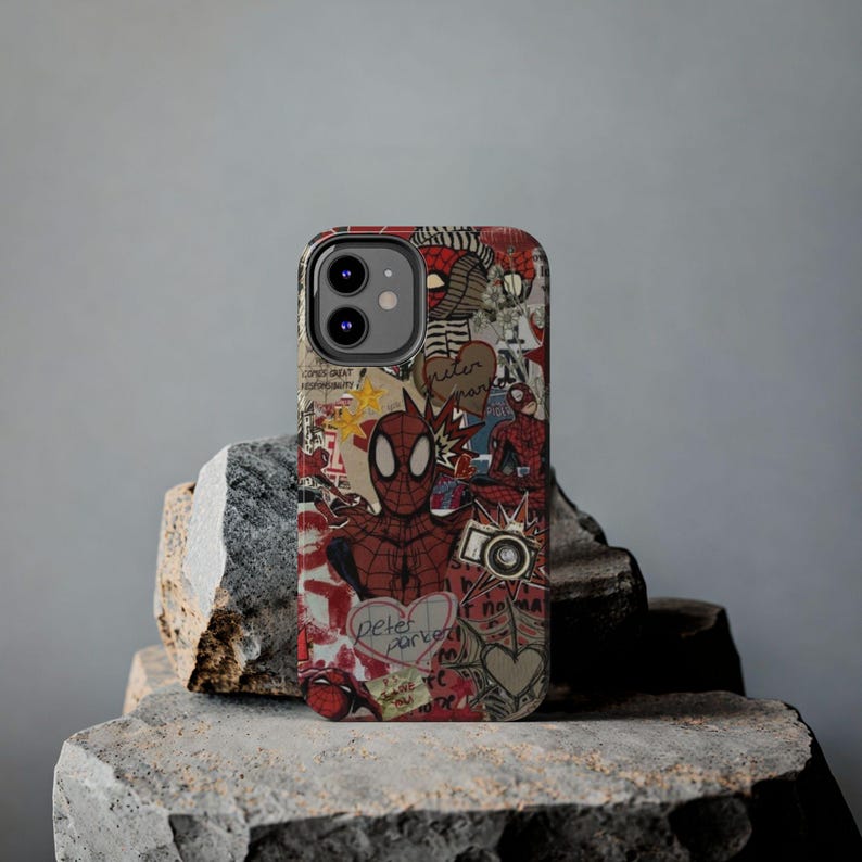 Spiderman Collage Phone Case, Marvel Tough Phone Case, Superhero Phone ...
