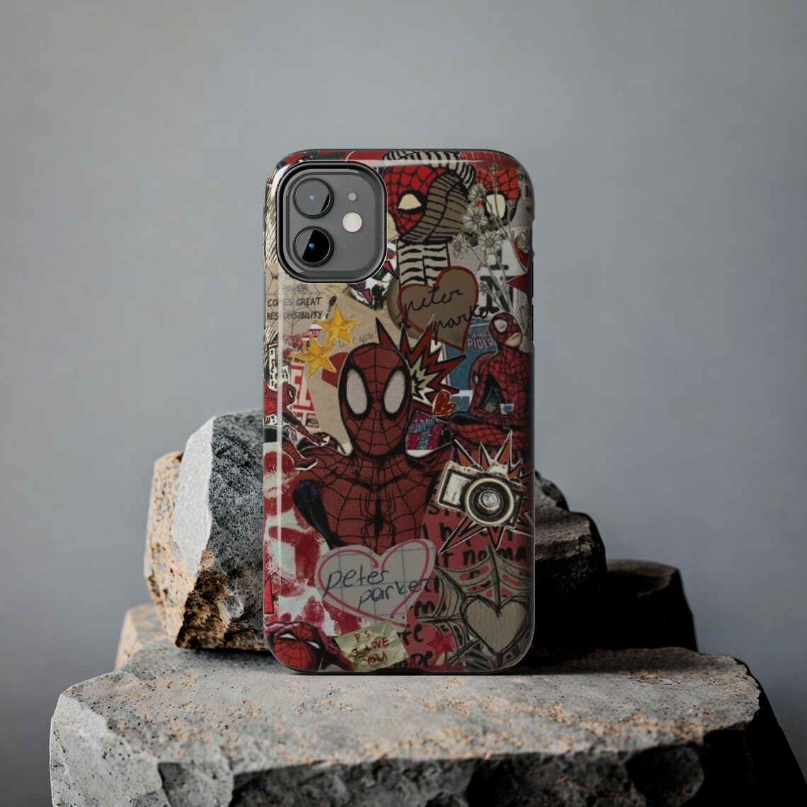 Spiderman Collage Phone Case, Marvel Tough Phone Case, Superhero Phone ...