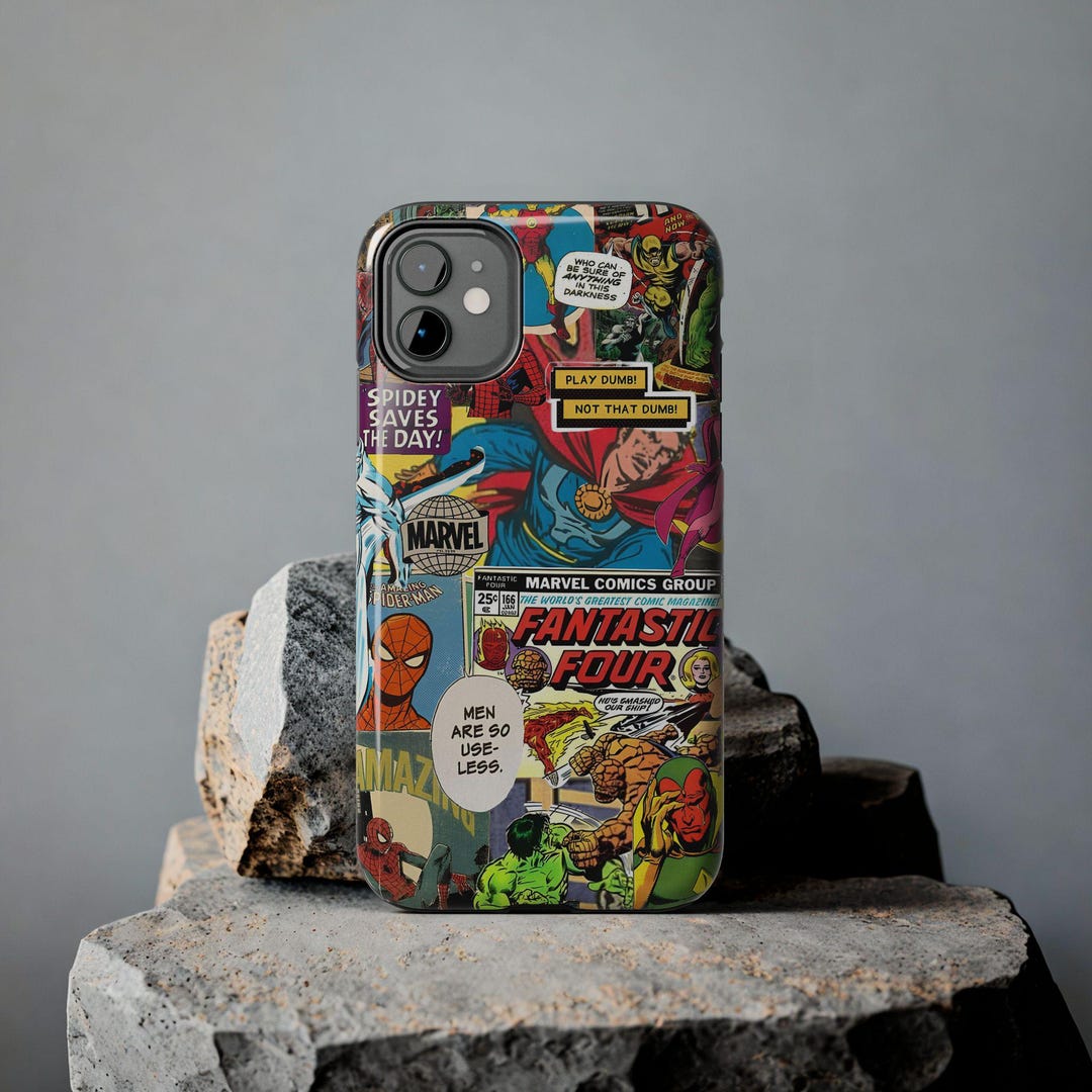 Tough Phone Cases, Marvel Collage Art Phone Case - Protective Case ...