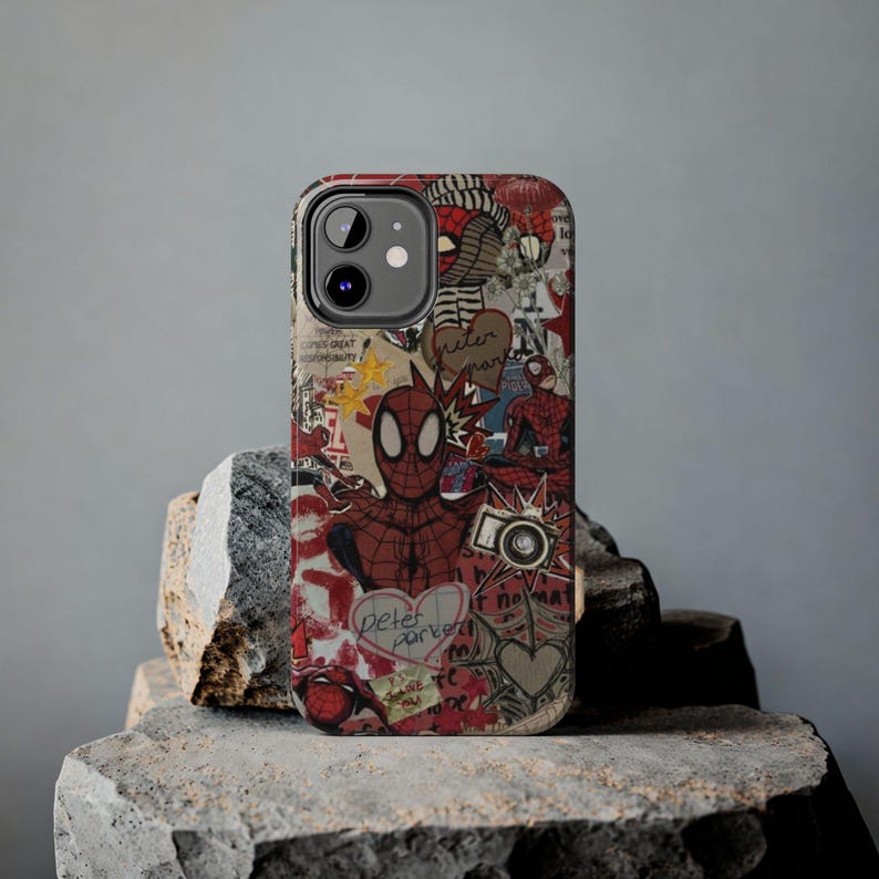 Spiderman Collage Phone Case, Marvel Tough Phone Case, Superhero Phone ...