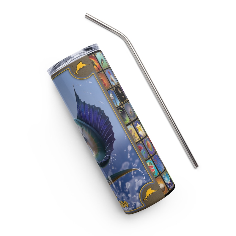 Loteria Tumbler, El Pescado, Fish, Fishing, Marlin, Stainless Steel - Etsy