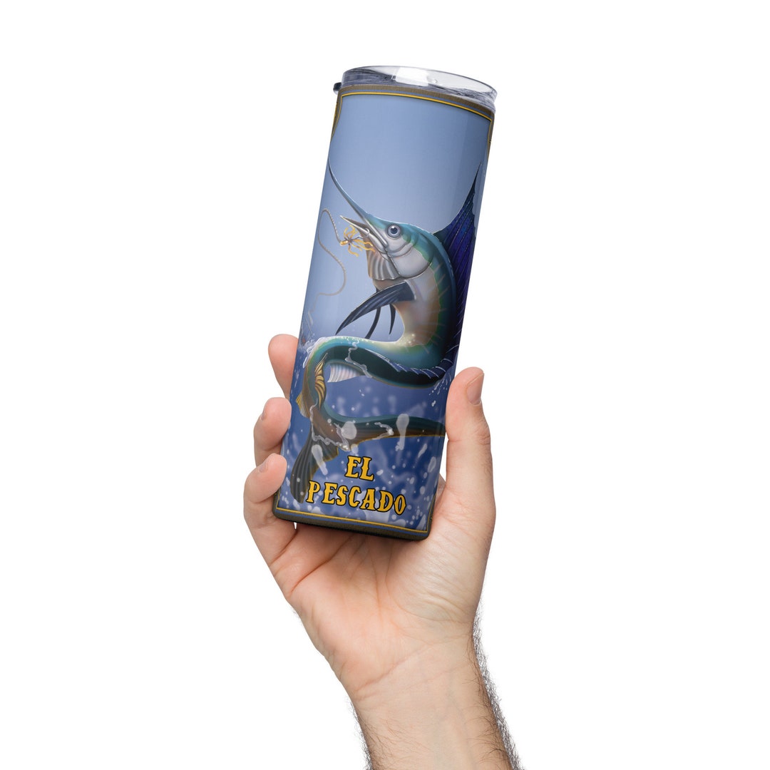 Loteria Tumbler, El Pescado, Fish, Fishing, Marlin, Stainless Steel - Etsy
