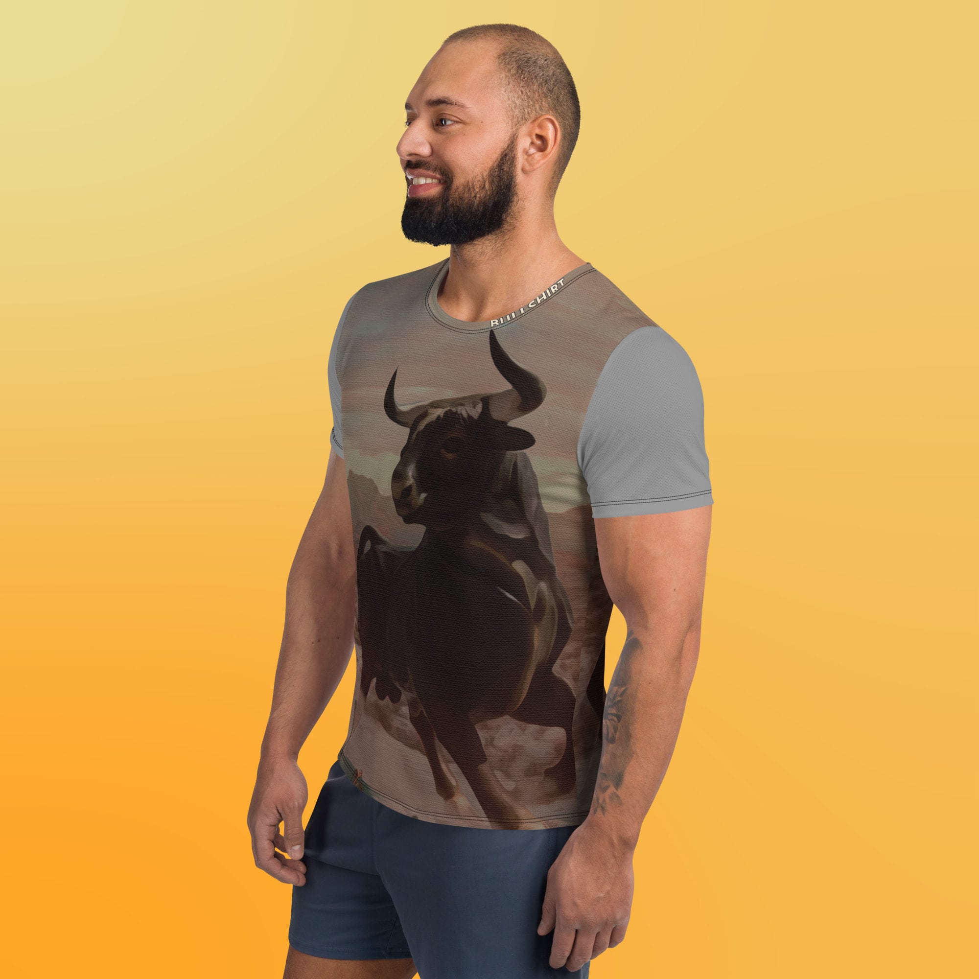 Bull Shirt, All-over Print, Men's, T-shirt,funny Bull Shirt, Bull Shirt ...
