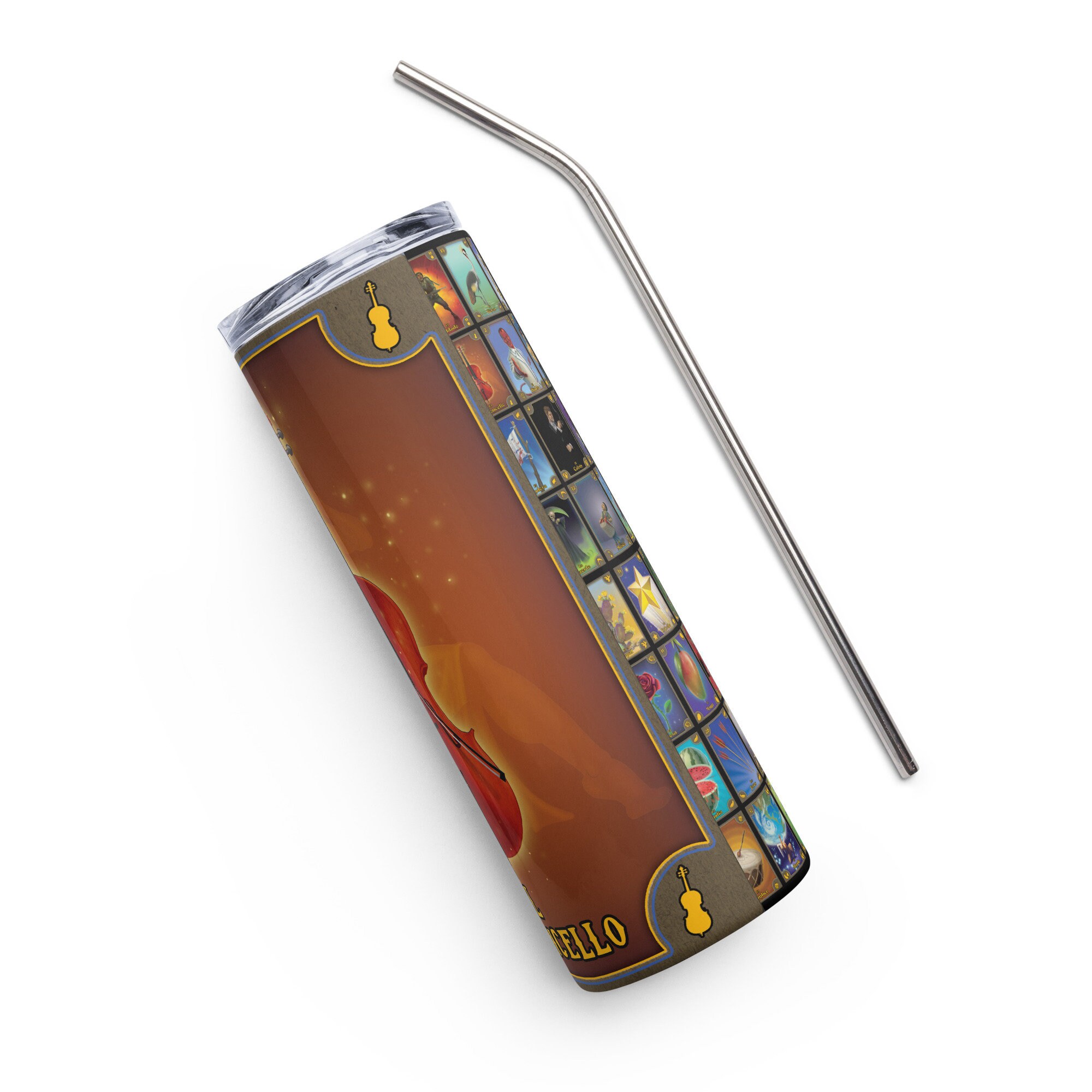 Loteria Tumbler, El Violoncello, Cello, Stainless Steel - Etsy