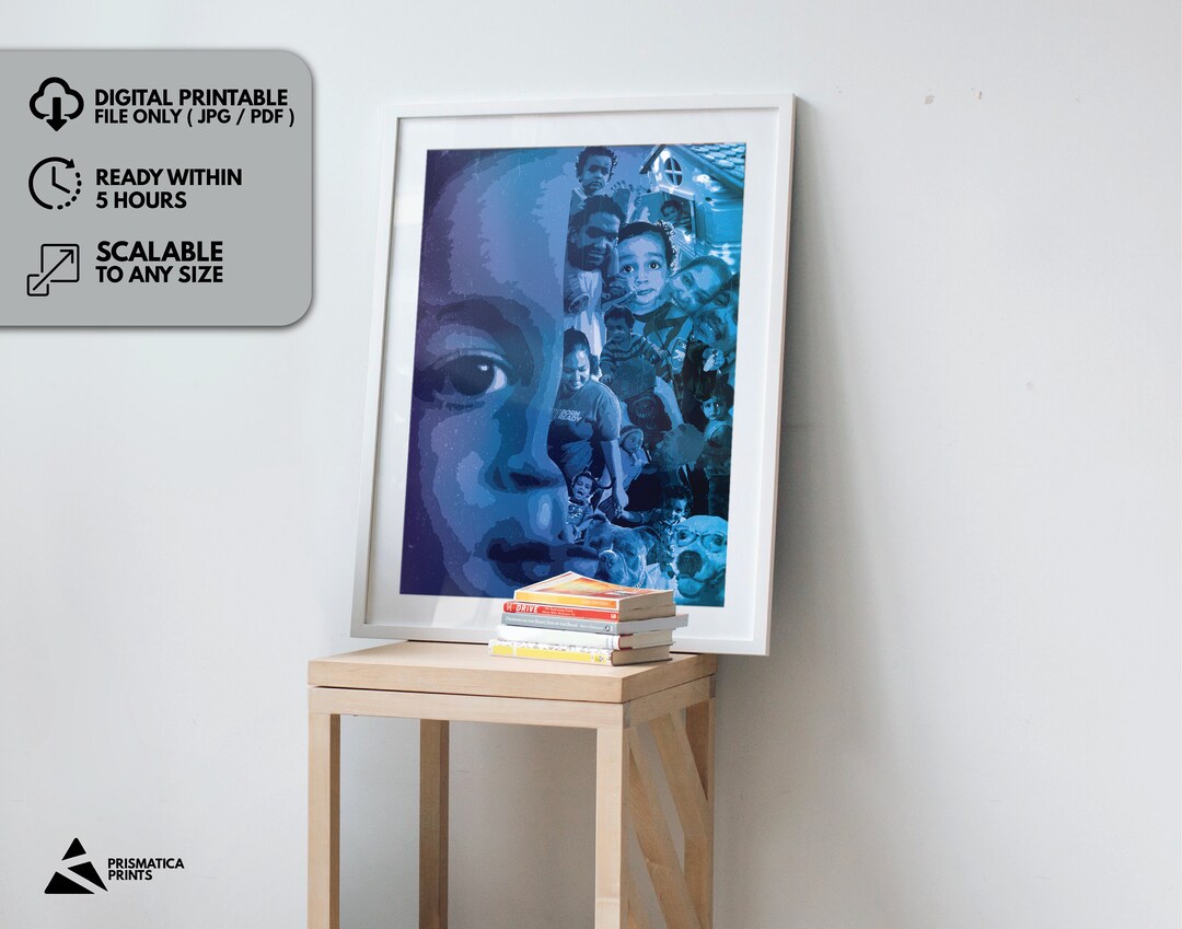 Custom Printable Gift Collage, Photo Collage, Vector-based Poster ...