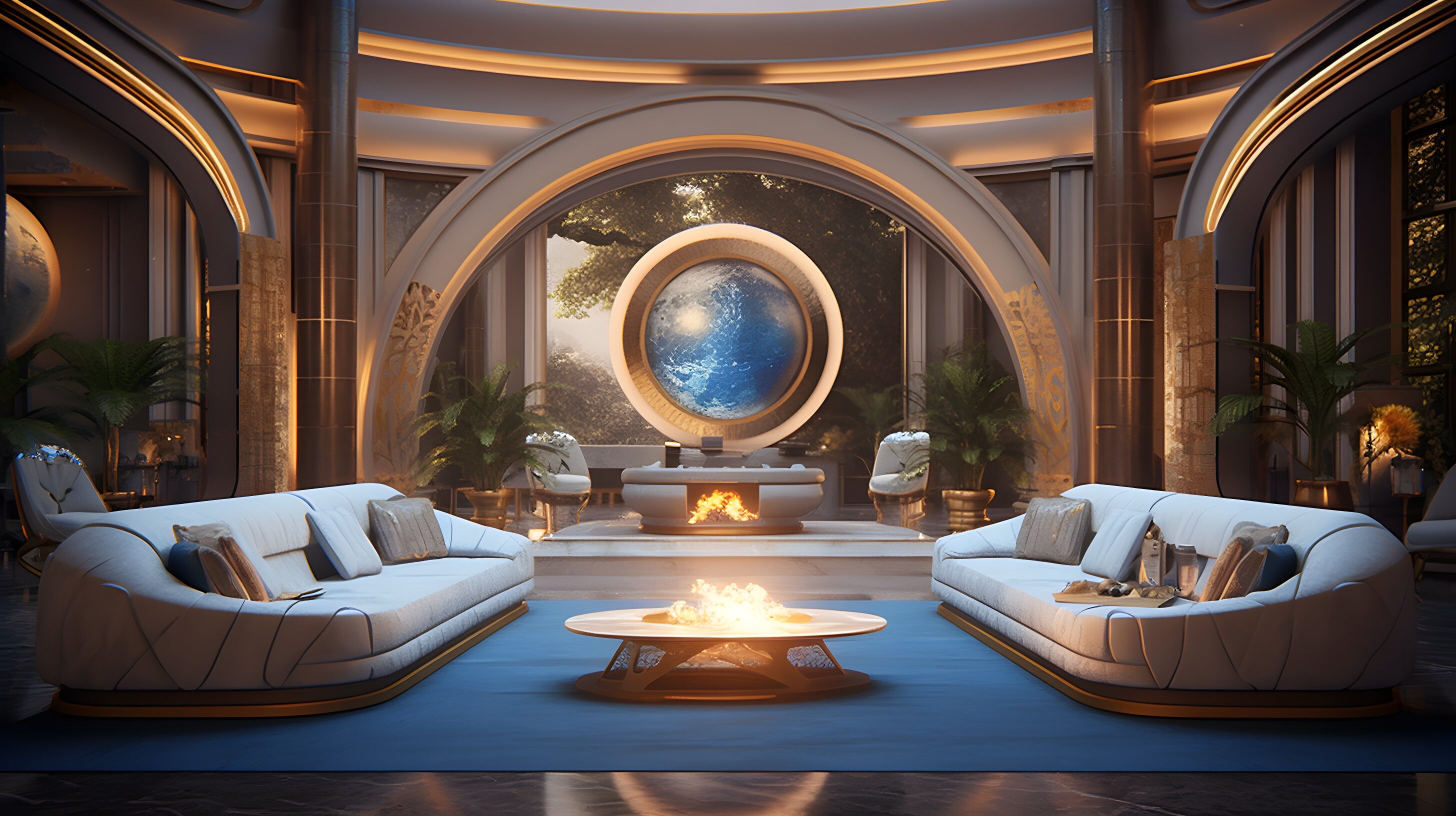 Pack of 12 Futuristic Palace Backgrounds Serie 2 Perfect for Video ...