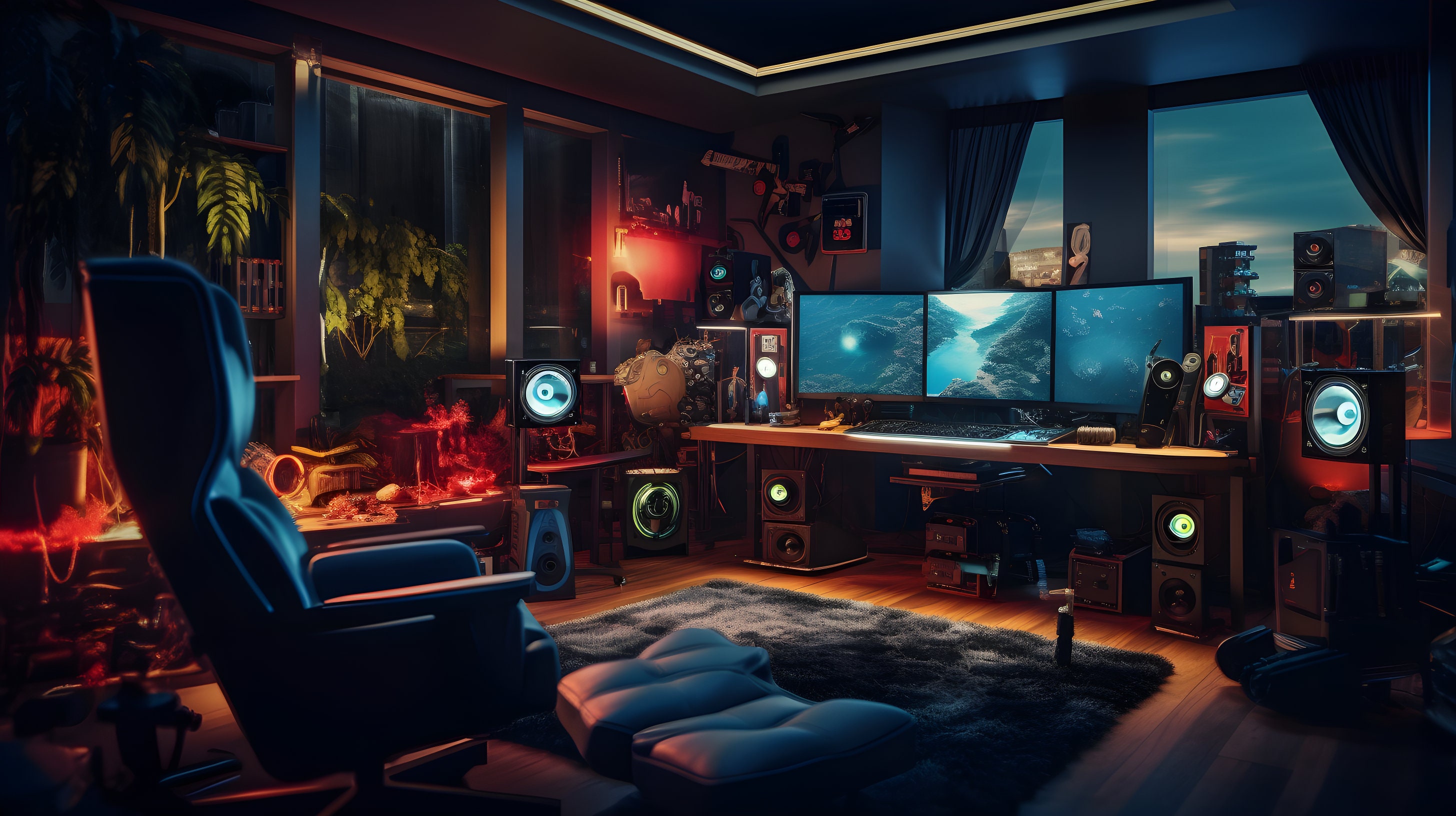 Pack of 12 Digital Gaming Room Backgrounds Serie 2 - Ideal for Video ...