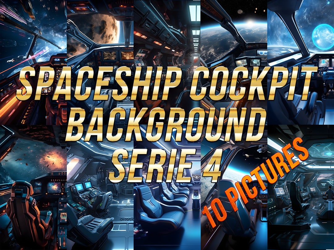 Spaceship Cockpit Background Series 4, Vtuber/streamer Background ...