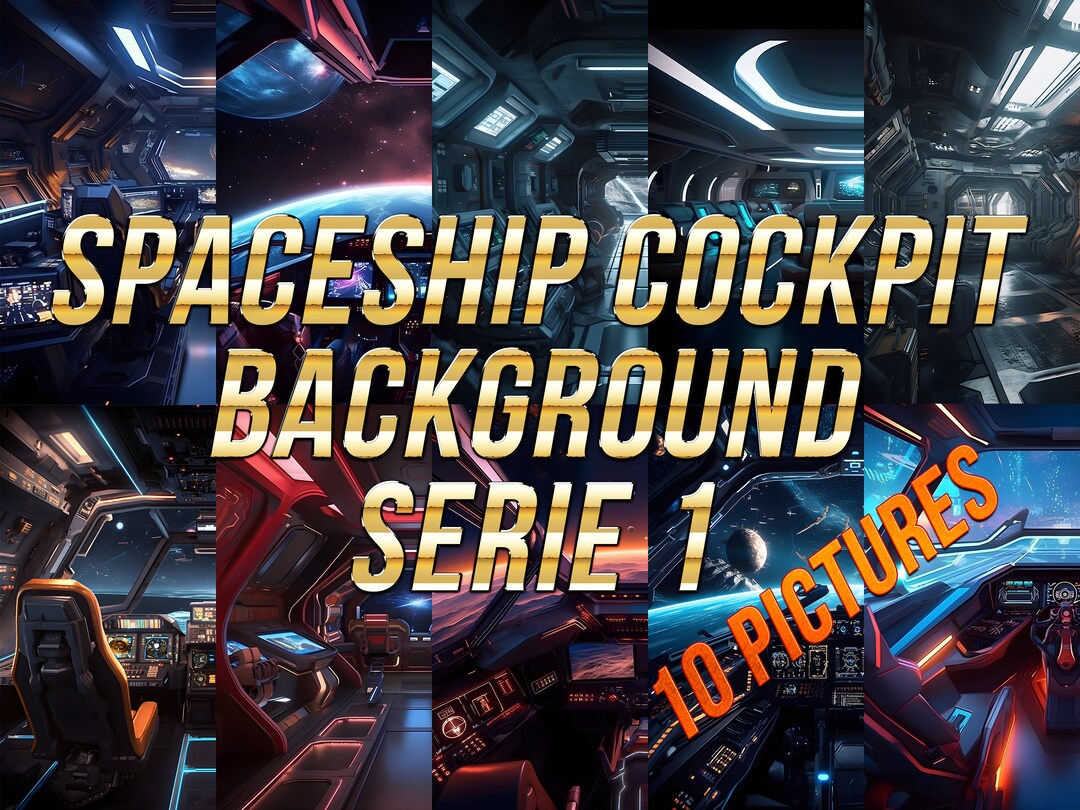 Spaceship Cockpit Background Serie 1, Vtuber/streamer Background ...