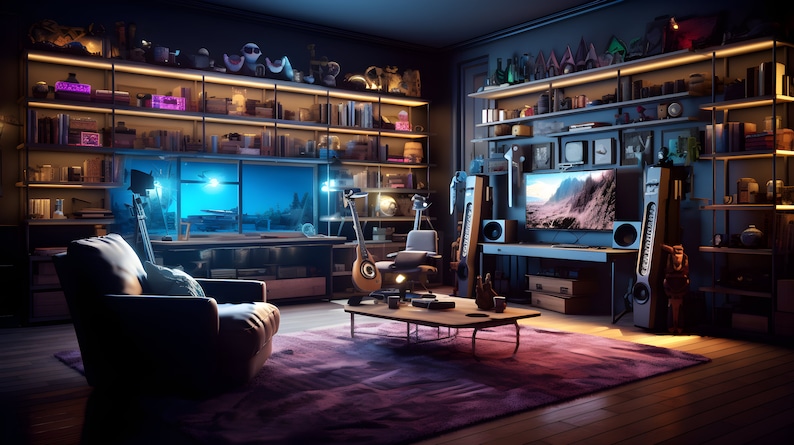 Pack of 12 Digital Gaming Room Backgrounds Serie 2 - Ideal for Video ...