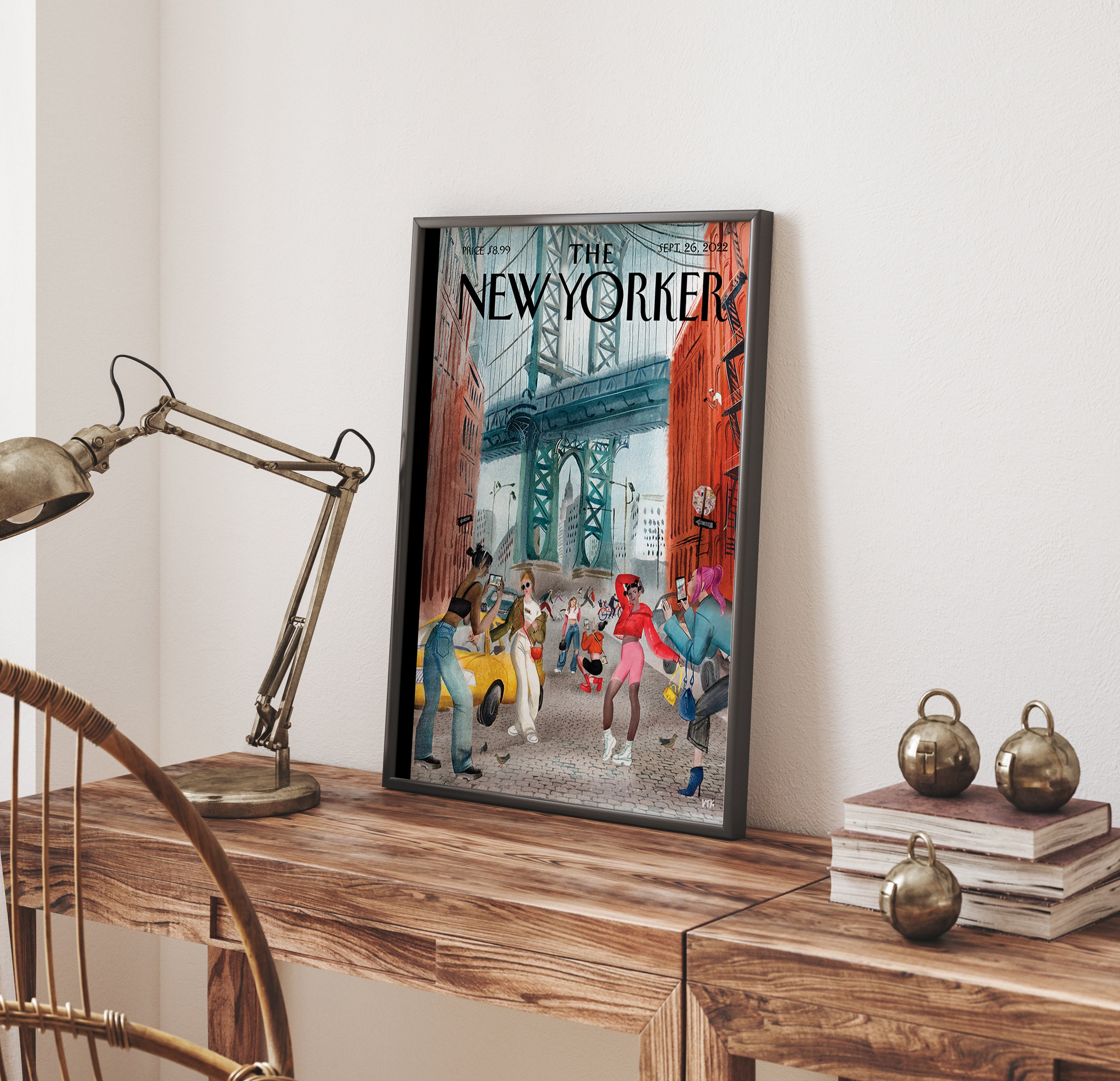 Iconic New Yorker Magazine Cover Print: Retro Art Poster for - Etsy