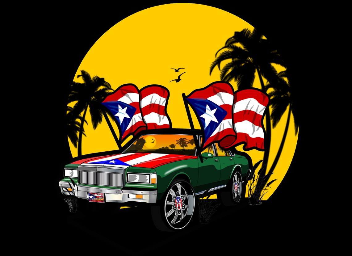 Puerto Rico Car Flag, Puerto Rico PNG, Boricua Clipart Shirt ...