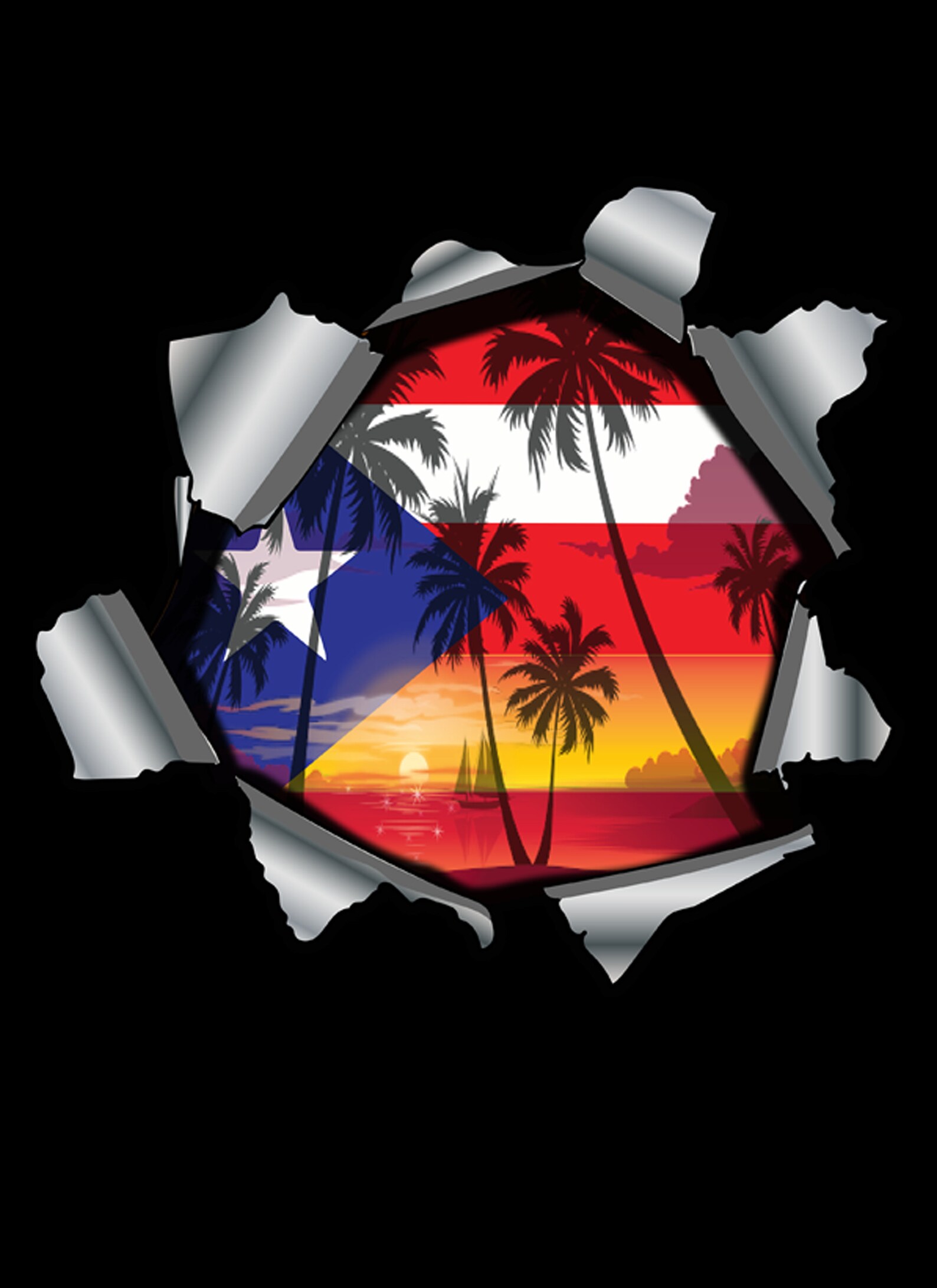 Puerto Rico Car Flag, Puerto Rico PNG, Boricua Clipart Shirt ...