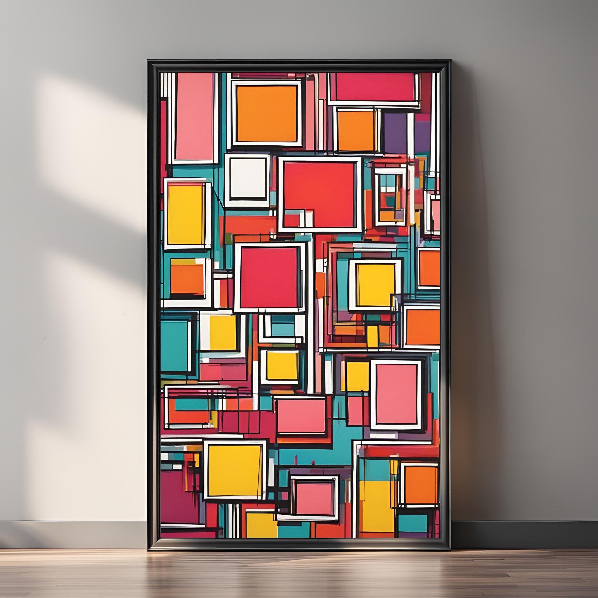 Contemporary Colorful Wall Art Large Printable Poster Modern Gallery ...