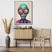 Cosmic Vibes: Retro Alien Portrait, Celestial Poster, Galactic Wall Art ...