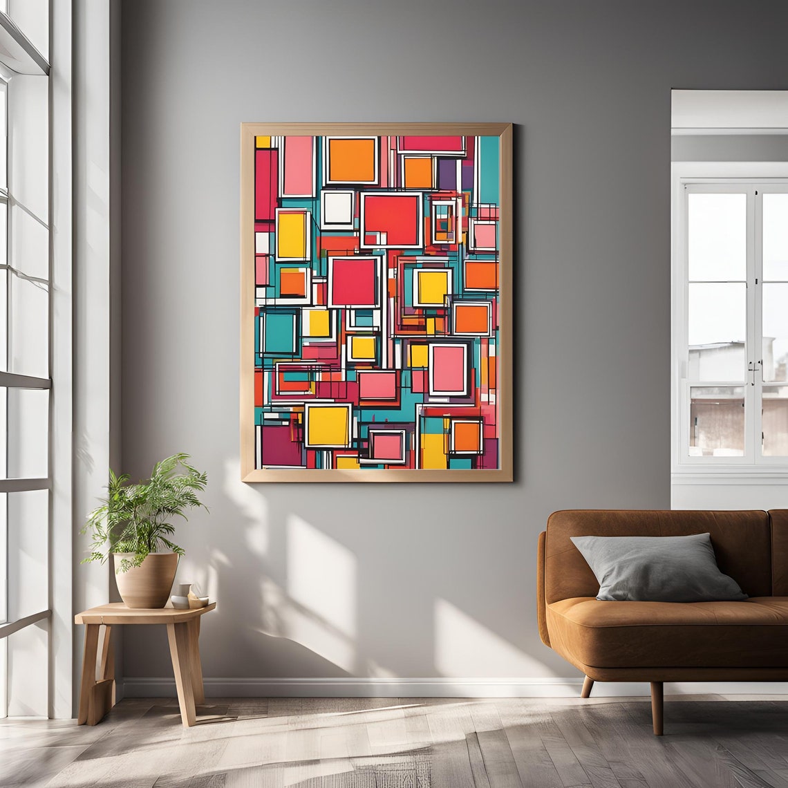 Contemporary Colorful Wall Art Large Printable Poster Modern Gallery ...