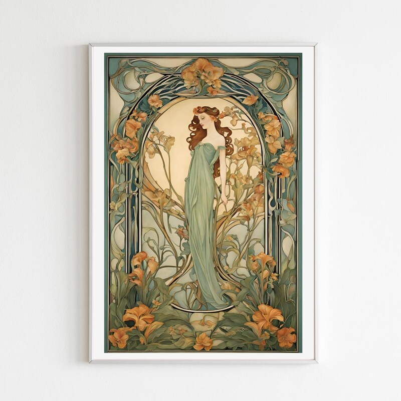 Art Nouveau Print - Etsy