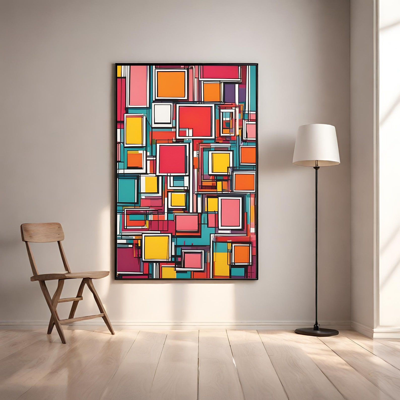 Contemporary Colorful Wall Art Large Printable Poster Modern Gallery ...