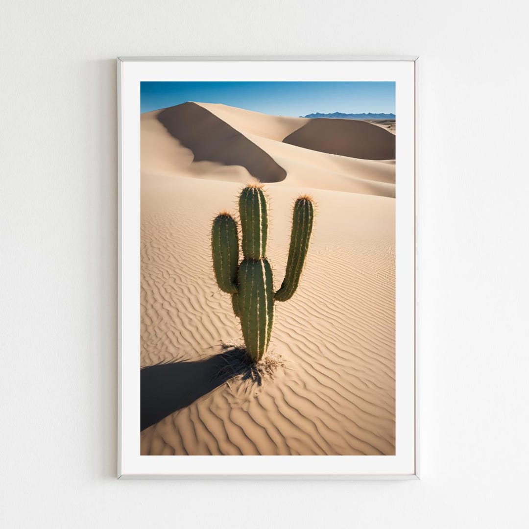 Desert Sand Print / Printable Pastel Cactus Wall Art / Botanical Home ...