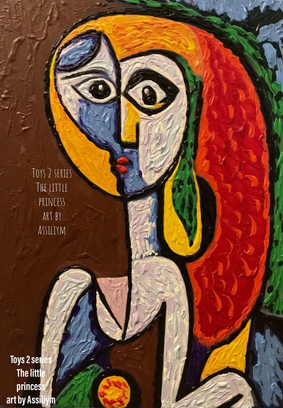 Toys 2 Series,the Little Princess,original Painting 2022, Oil on Canvas ...