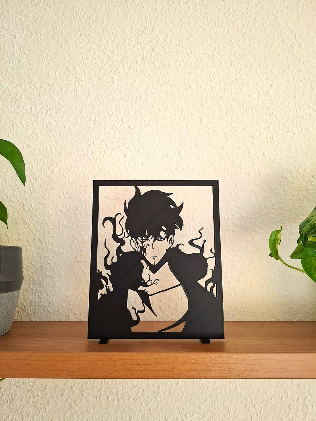 3D Printed Image – Sung Jin-woo | Solo Leveling Decor | Anime Gift | 2D ...