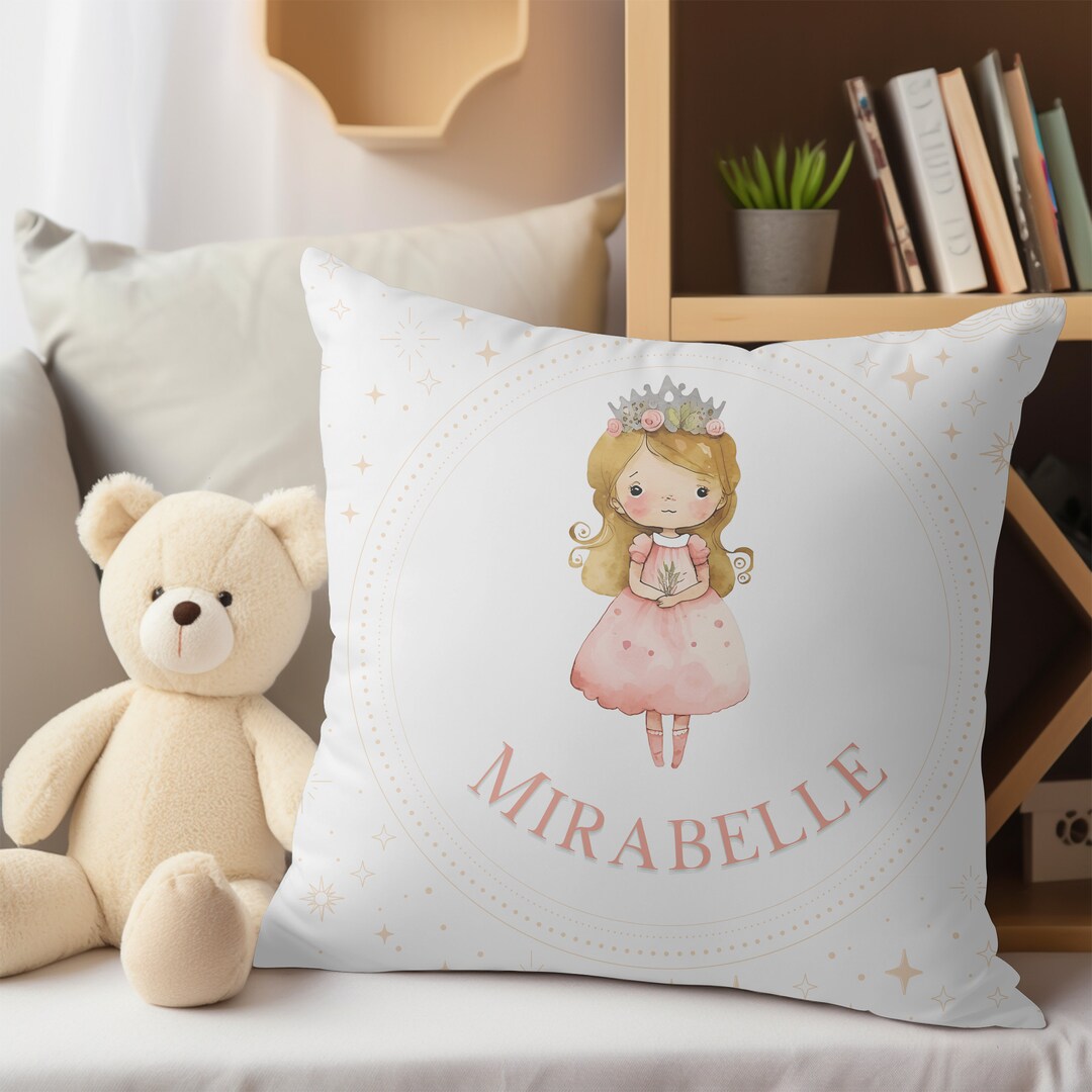 Personalized Princess Room Pillow Girl Bedoom Decor, Choose: 4 Princess ...