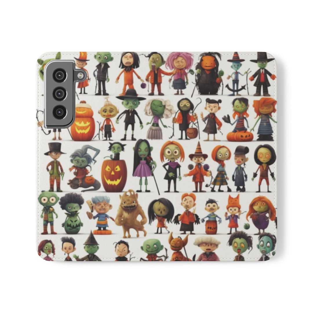 Spooky Halloween Characters Collage Flip Case - Etsy