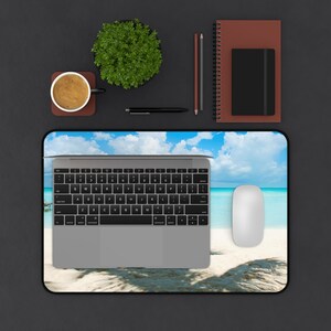 Coastal Desk Mat Aesthetic Deskmat-large Desk Mat Ocean and Beach ...