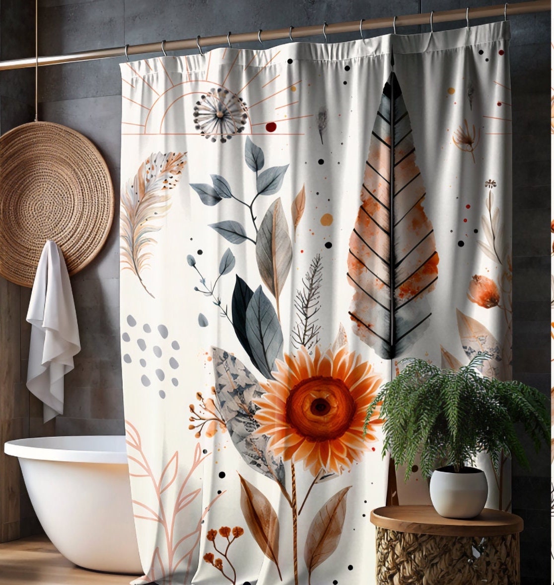 Teen Shower Curtain Etsy