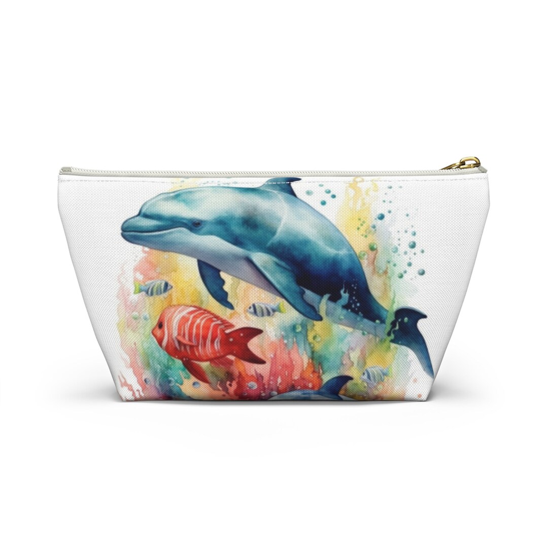Cute Preteen Dolphin Gift, Makeup Bag for Teen, Coastal Gift for Her ...