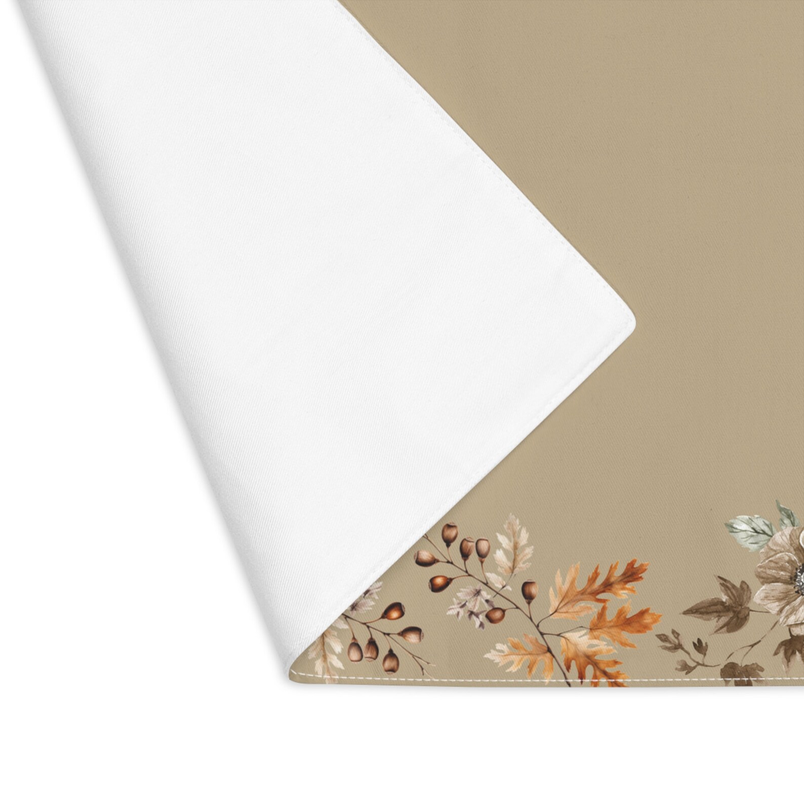 Thanksgiving Placemat Fall Table Placemat Floral Autumn Leaves Table ...