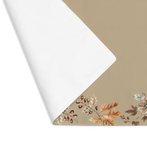 Thanksgiving Placemat Fall Table Placemat Floral Autumn Leaves Table ...
