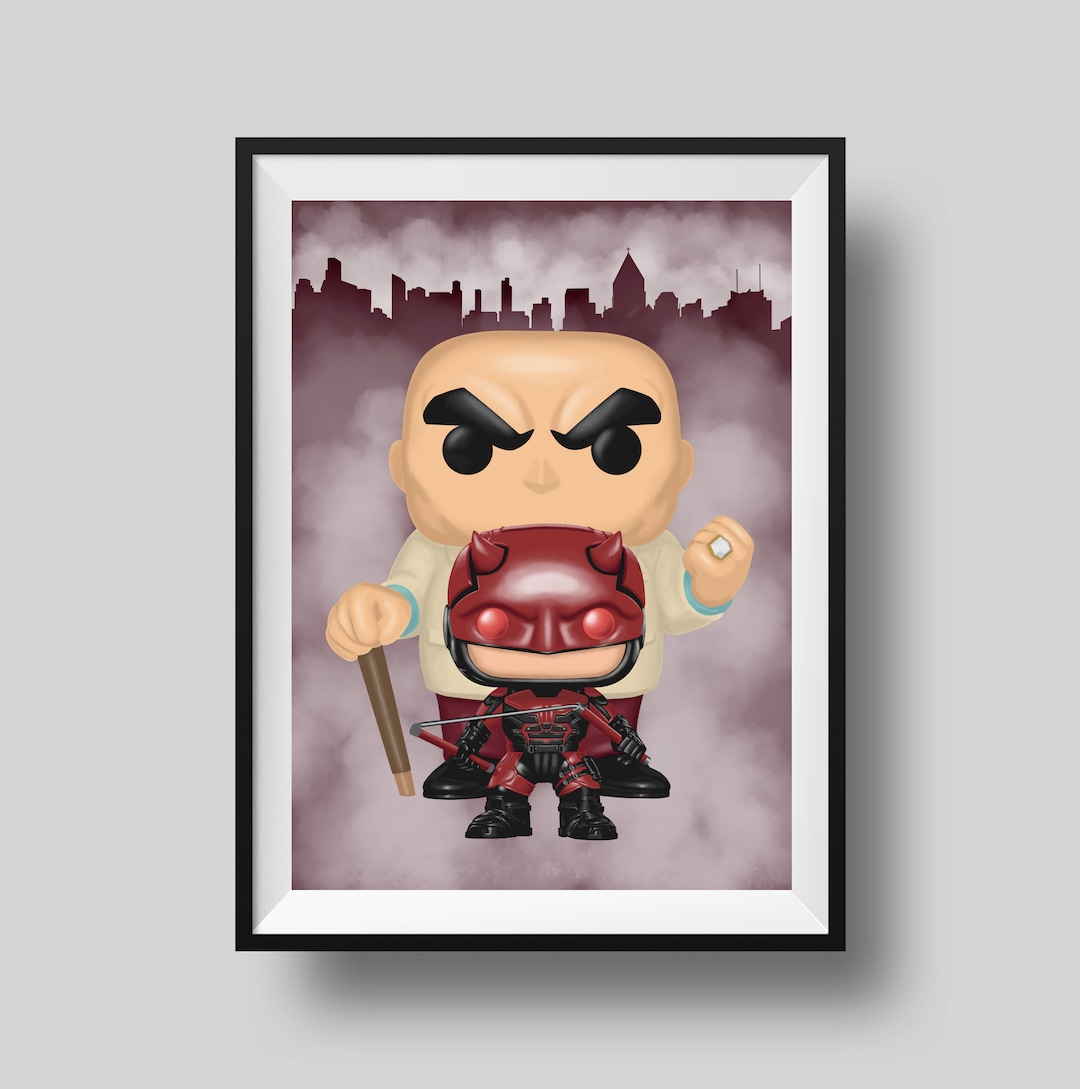 Daredevil & Kingpin Chibi Toy Print - Etsy