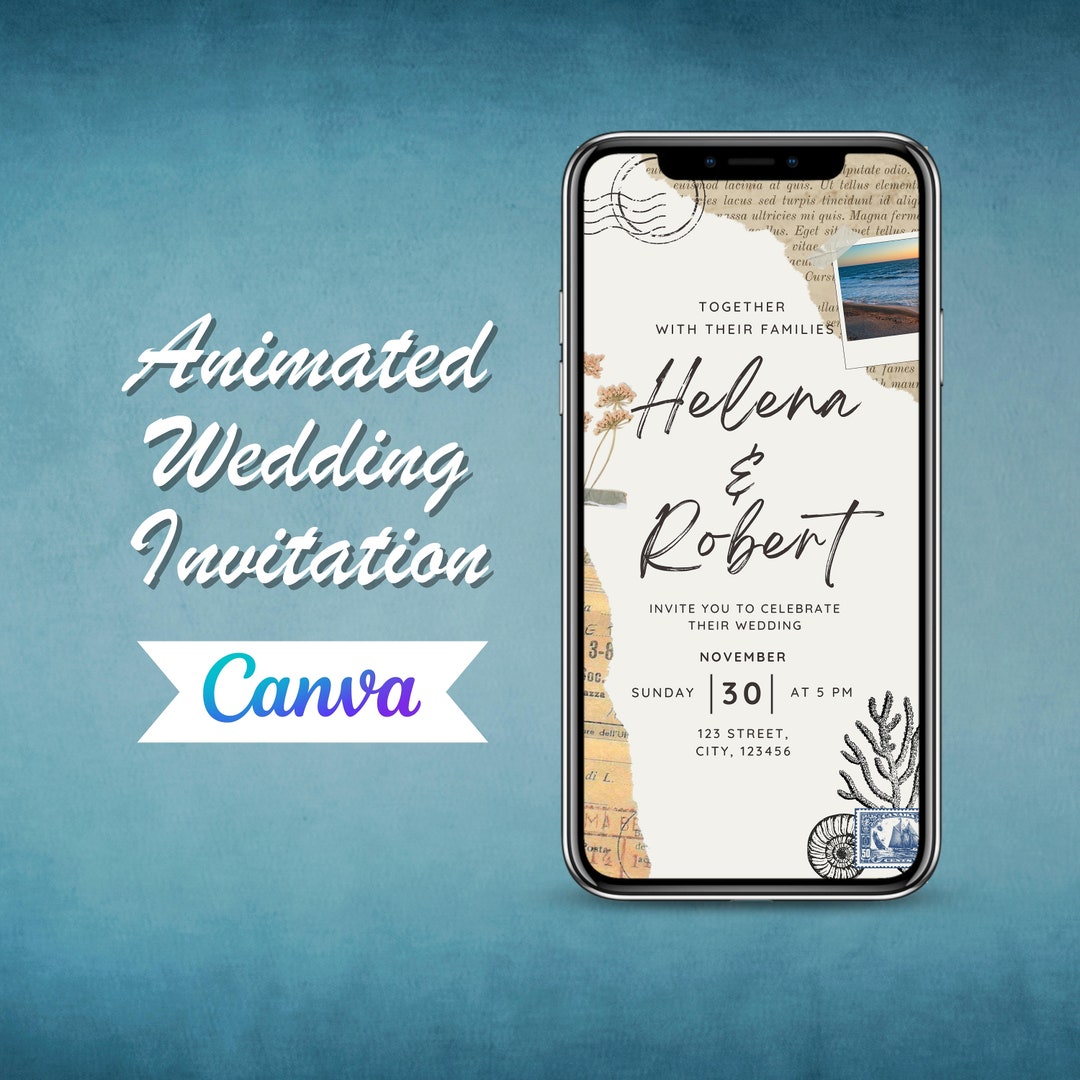 Animated Wedding Invitations - Etsy