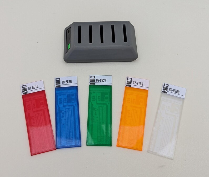 Isolinear Chip Set TNG DS9 Era 1 1 Scale 3D Printed Transparent Data ...
