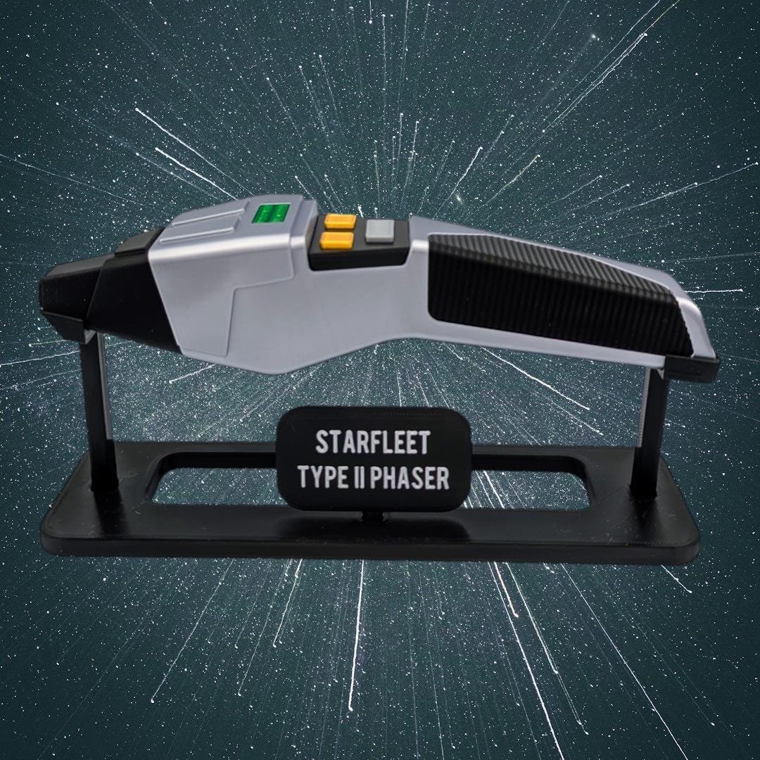 Star Trek Cobra Head Phaser Type 2 (3D Printed) - From TNG/DS9/VOY - Etsy