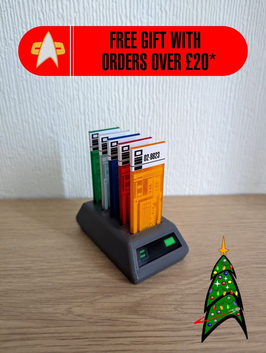 Star Trek TNG/DS9 Isolinear Chips and Stand 3D Printed - Etsy