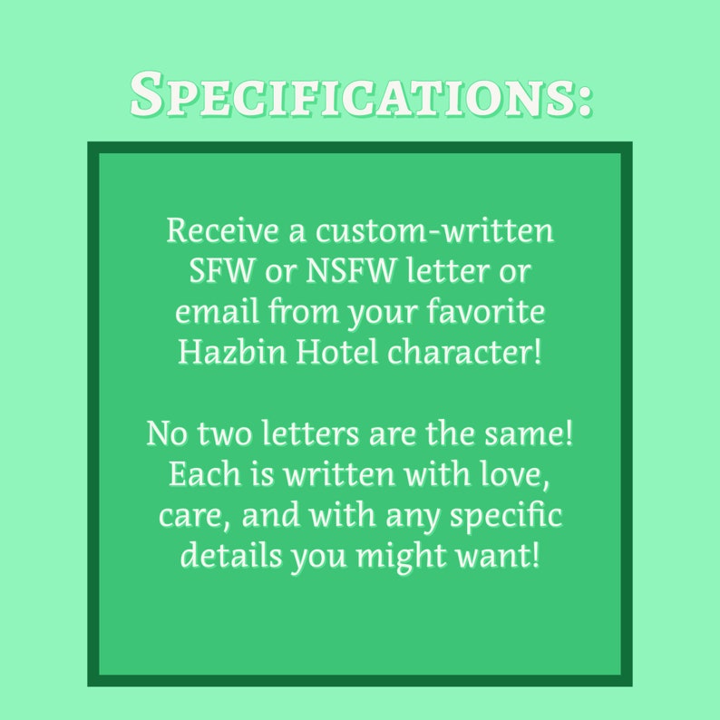 Hazbin Hotel Customized Written Letter - Etsy