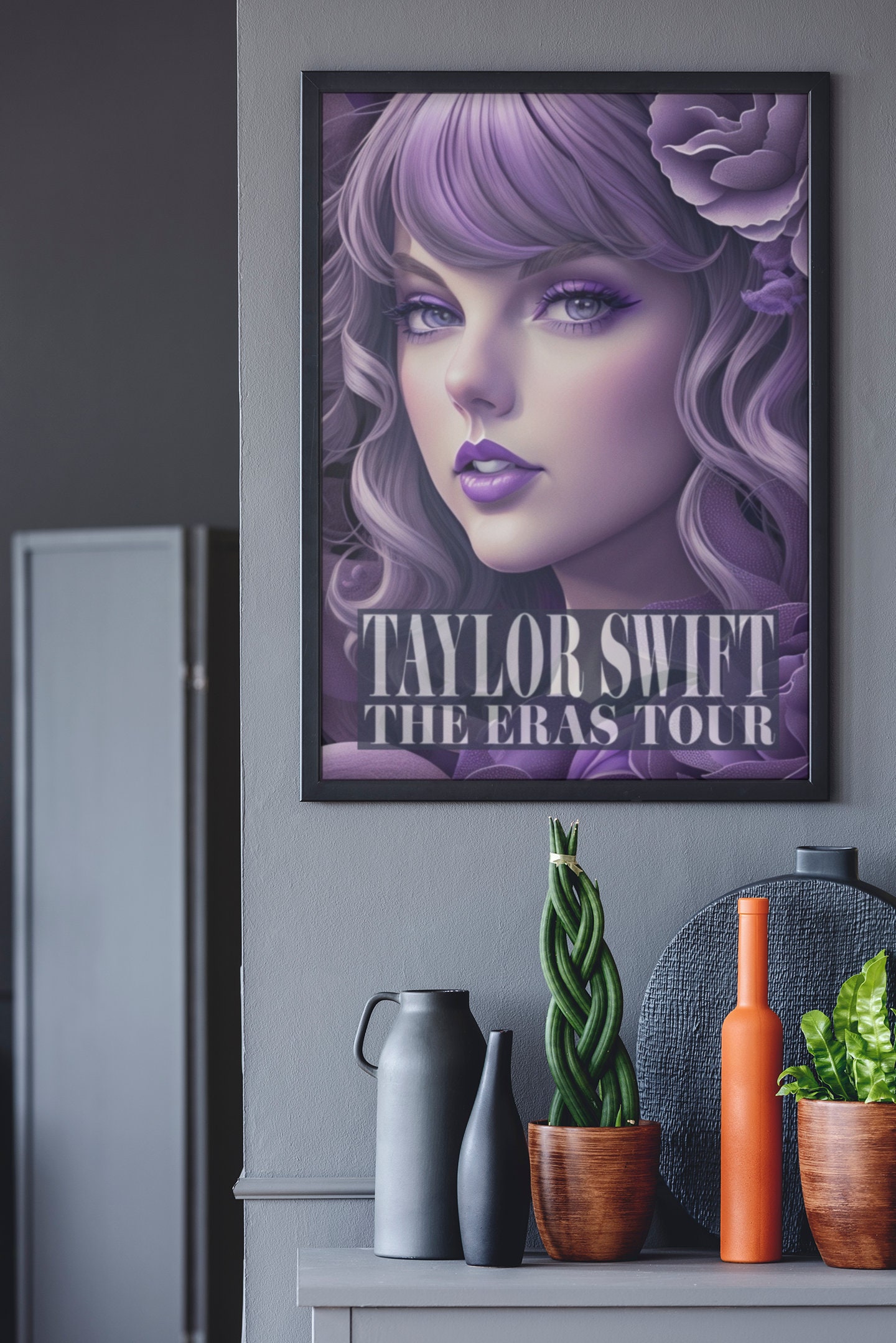 Taylor Purple Eras Tour Poster, Taylor Fan Art