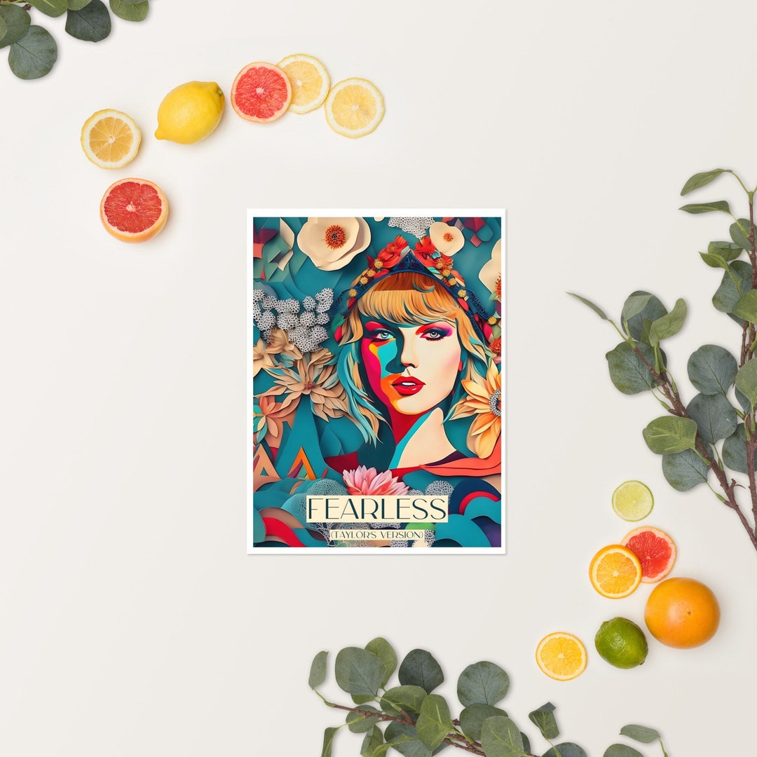 Taylor Swift Poster, Taylor Swift Wall Art, Fearless, Taylors Version ...