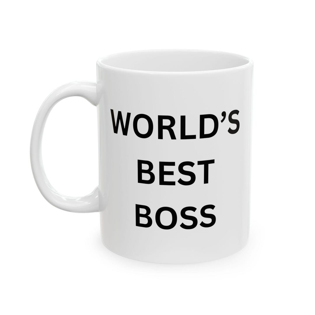 World's Best Boss Mug Funny Unique Idea Cup Gift for Office Male ...