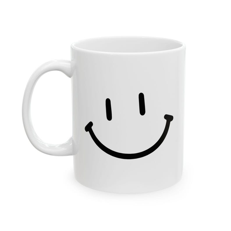 Smiley Face Mug Smiley Face Gift Fun Coffee Cup for Gifts Happy Face ...