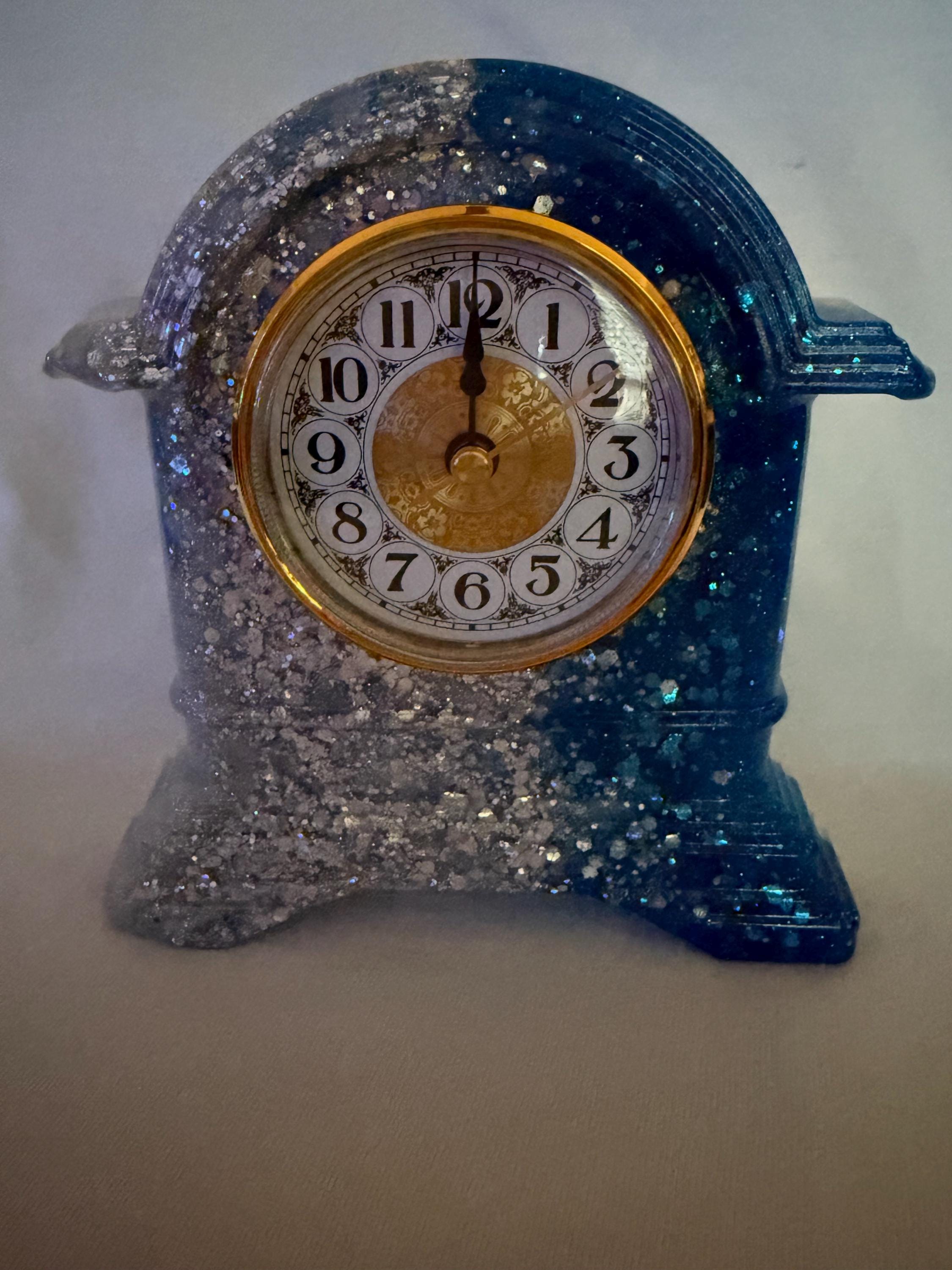 Resin Mantel Clock - Etsy