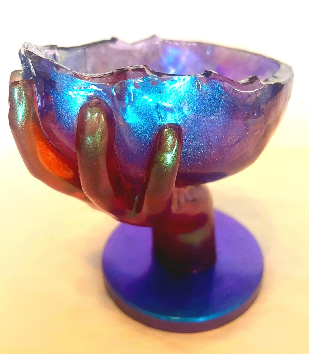 Resin Gothic Bowl With Hand - Etsy